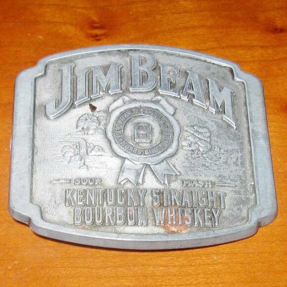 Jim Beam | Other | Vintage Jim Beam Belt Buckle Sour Mash Kentucky ...